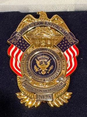 Trump Vance 2025 Inauguration Detail Badge Police Presidential Seal ...