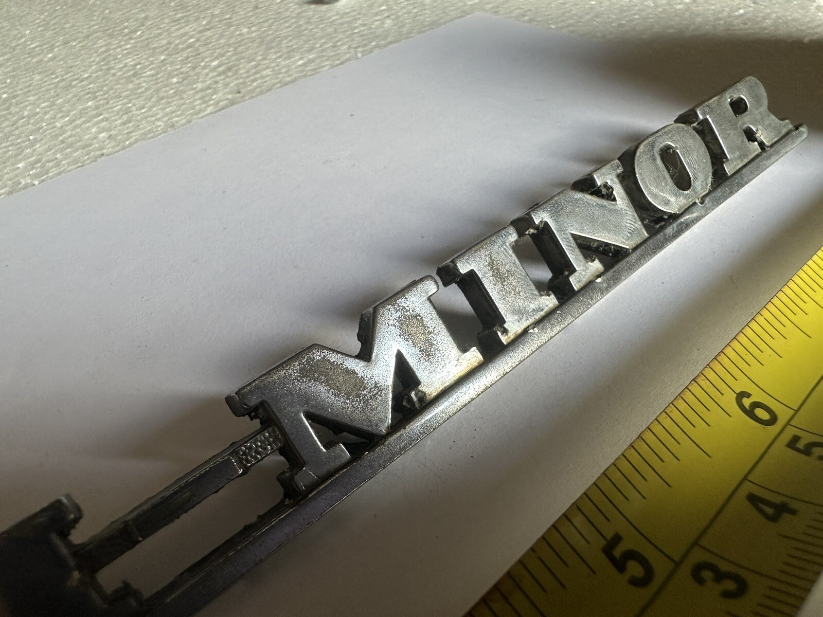 Mini Minor Chrome Original Vintage Car Badge Emblem | eBay UK