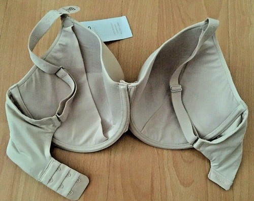 M&S ALMOND UNDERWIRED FULL CUP T-SHIRT BODY BRA SIZE 30GG | eBay