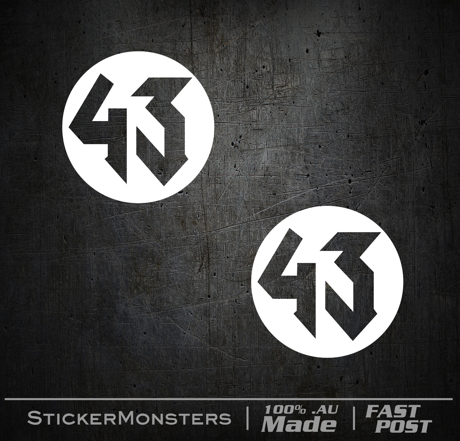 RACE NUMBERS HOONICORN Ken Block DC #43 Stickers 2X 60mmW V8 Pony 351 ...
