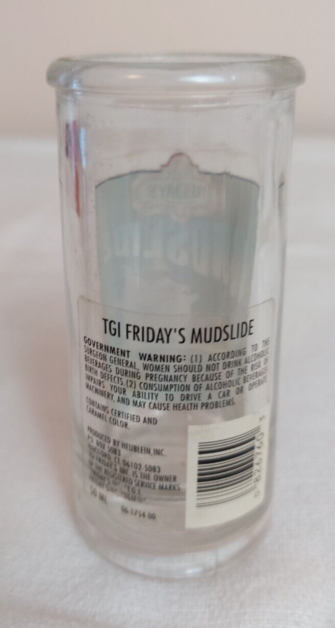TGI Friday's Mudslide Souvenir Shot Glass Liqueur 3.5" Tall | eBay