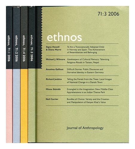 MUSEUM OF ETHNOGRAPHY, STOCKHOLM Ethnos: Journal of Anthropology ...