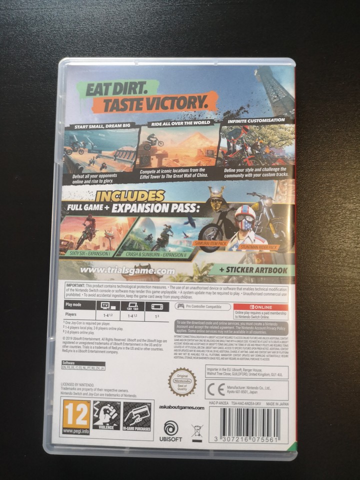 Trials Rising (Switch 2019) Gold Edition - Includes DLC and Sticker ...