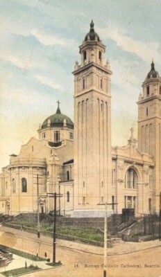 Roman Catholic Cathedral Seattle WA Postcard A61 | eBay