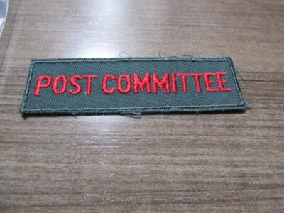 Post Committee Position 1960-70's Patch IN7 | eBay