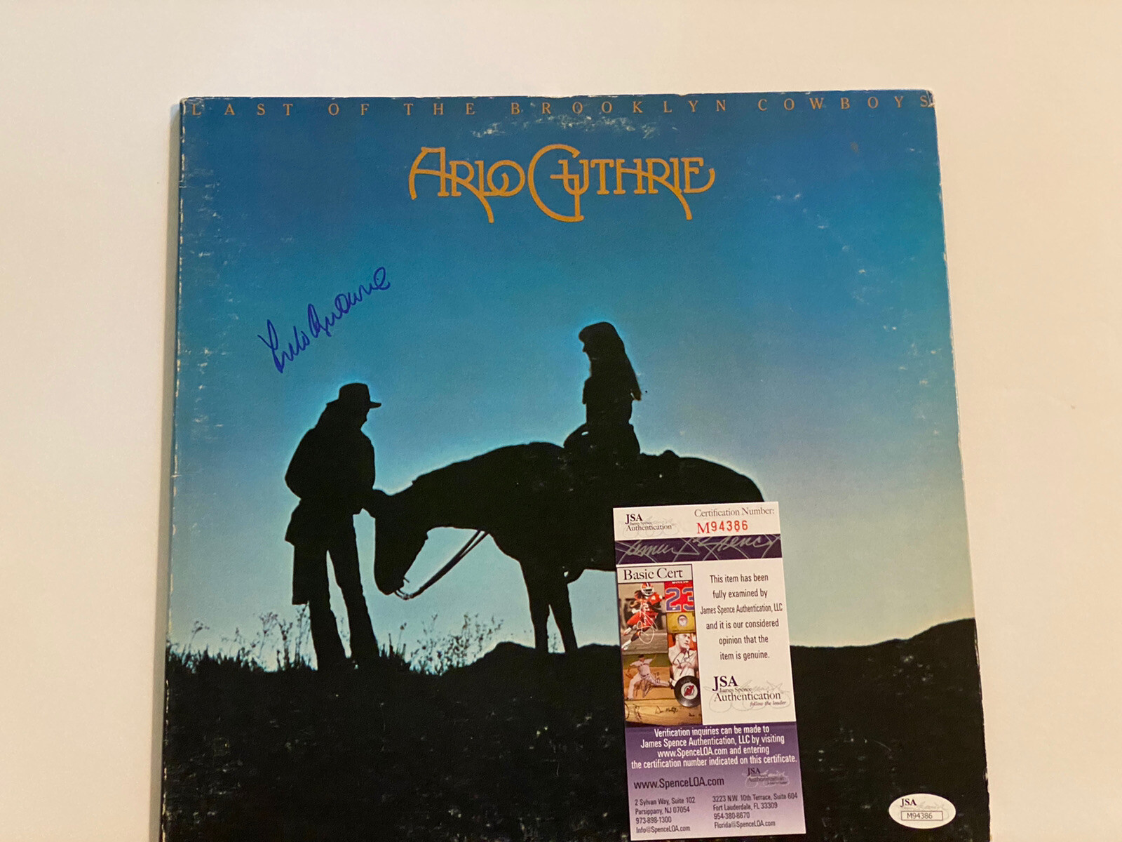 Singer Arlo Guthrie Signed Autographed vinyl/record LP Album JSA COA (3 ...