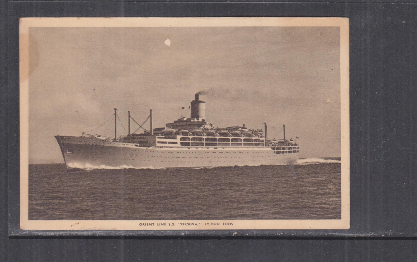 GREAT BRITAIN, ORIENT LINE, " SS ORSOVA ", c1935 ppc., unused. | eBay