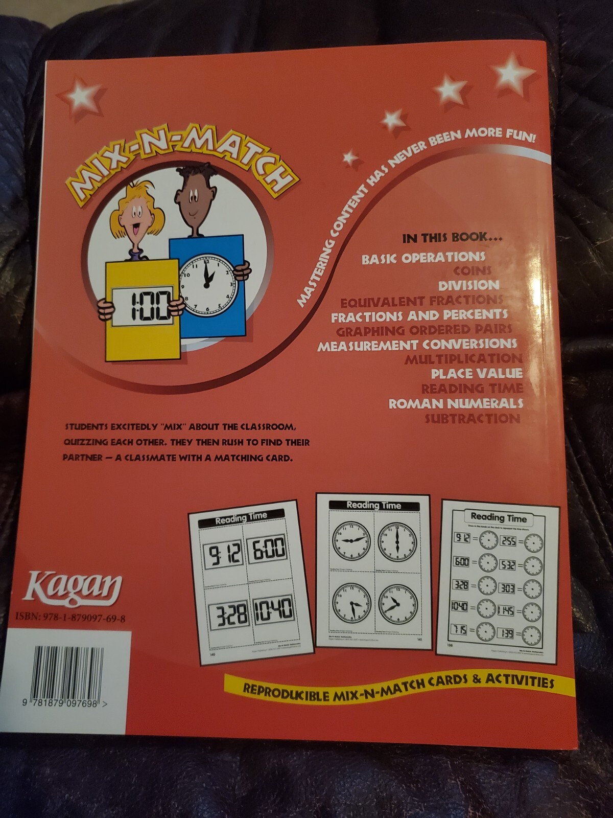MIX-N-MATCH BOOK: MATHEMATICS, GRADES 3-6 By Miguel Kagan *Excellent ...