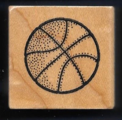 BASKETBALL Team Sport Hoop Ball DARCIE'S COUNTRY FOLK F1166 RUBBER ...