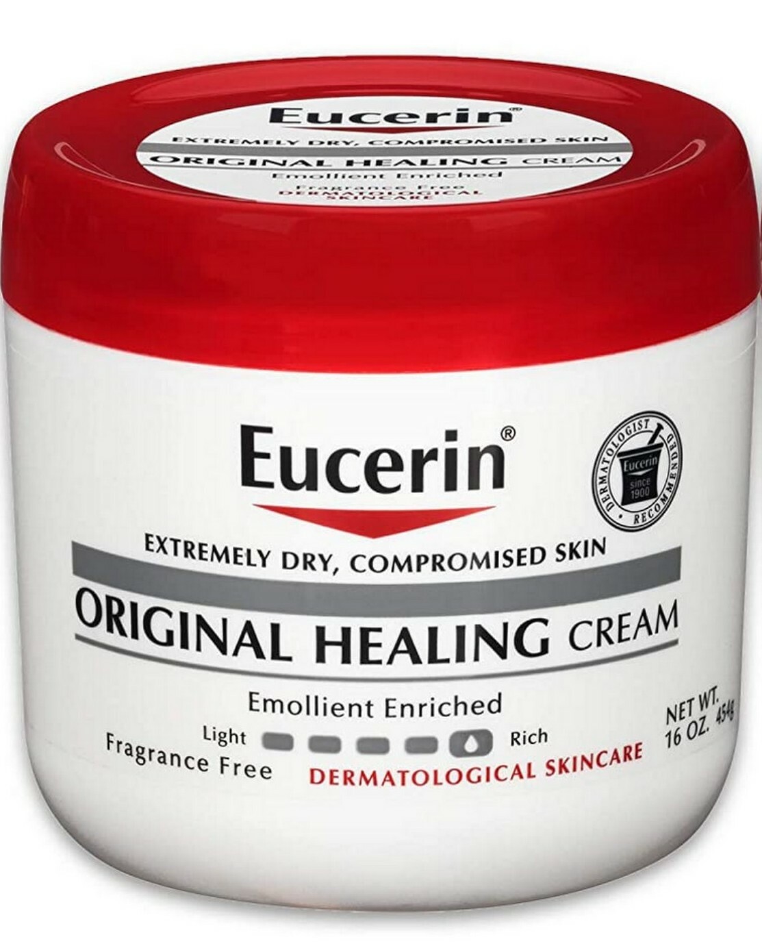 Eucerin Original Healing Cream, Original, Unscented 16 oz TUB ...