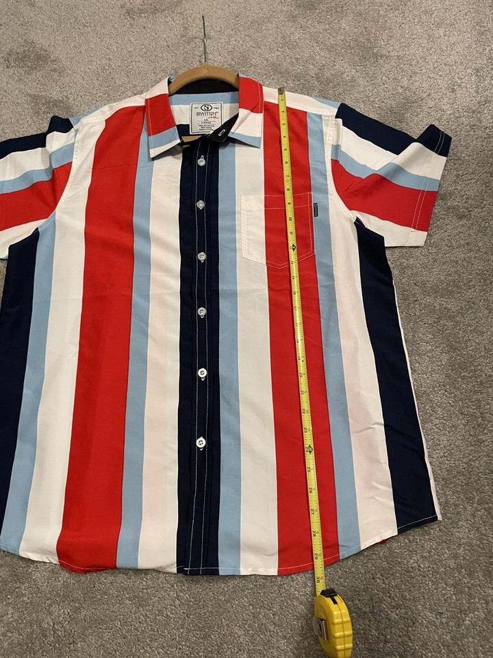 Set of 2 Switch Remarkable Shirts Mens Large Short Sleeve Casual Button ...