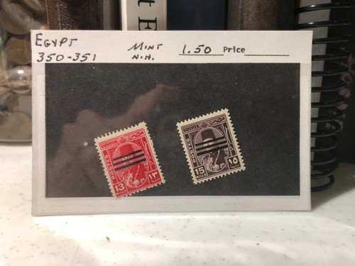 Dealer's Stock EGYPT Scott 350 & 351 1953 Mint Never Hinged | eBay