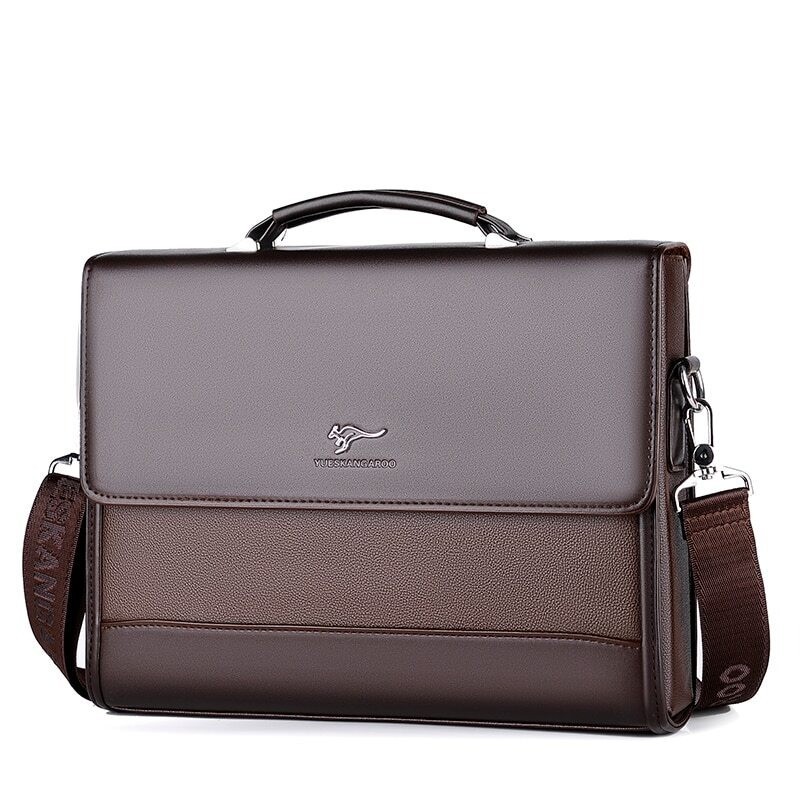 Business Briefcase 13" Laptop Bag Office Work with Detachable Shoulder ...