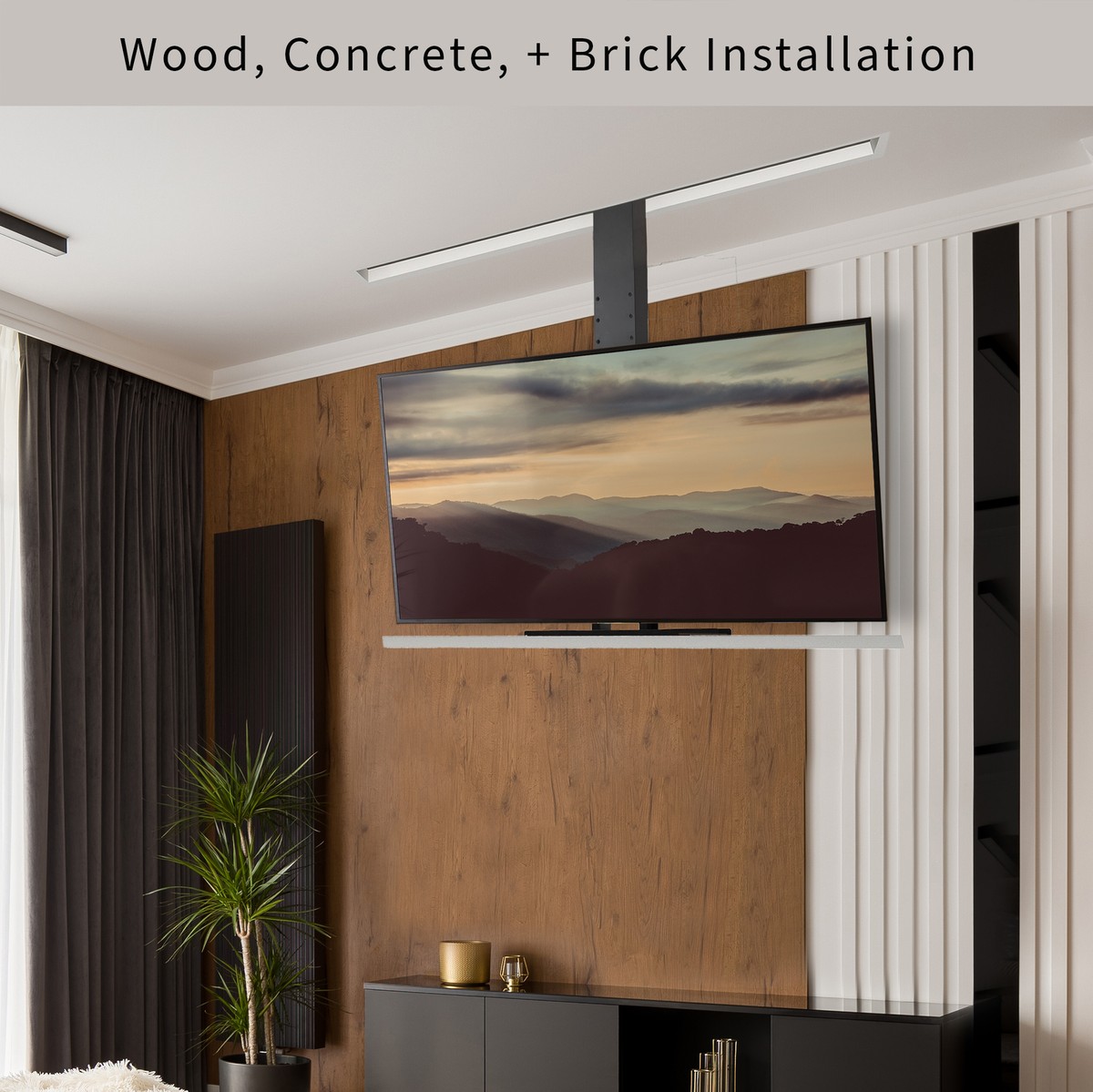 Drop Down Tv From Ceiling ONKRON N2L Drop Down TV Mount Ceiling For