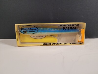 Vintage Fred Arbogast Dasher Surface Darting Lure #2350 BL - New in Box ...