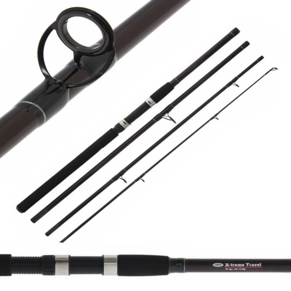 NGT Travel Fishing Rod and Target 50 Reel X-TREME 9FT 4 Piece Carp Sea ...