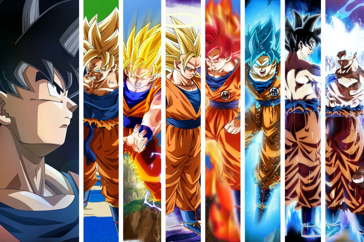 Dragon Ball Z All Forms Of Goku