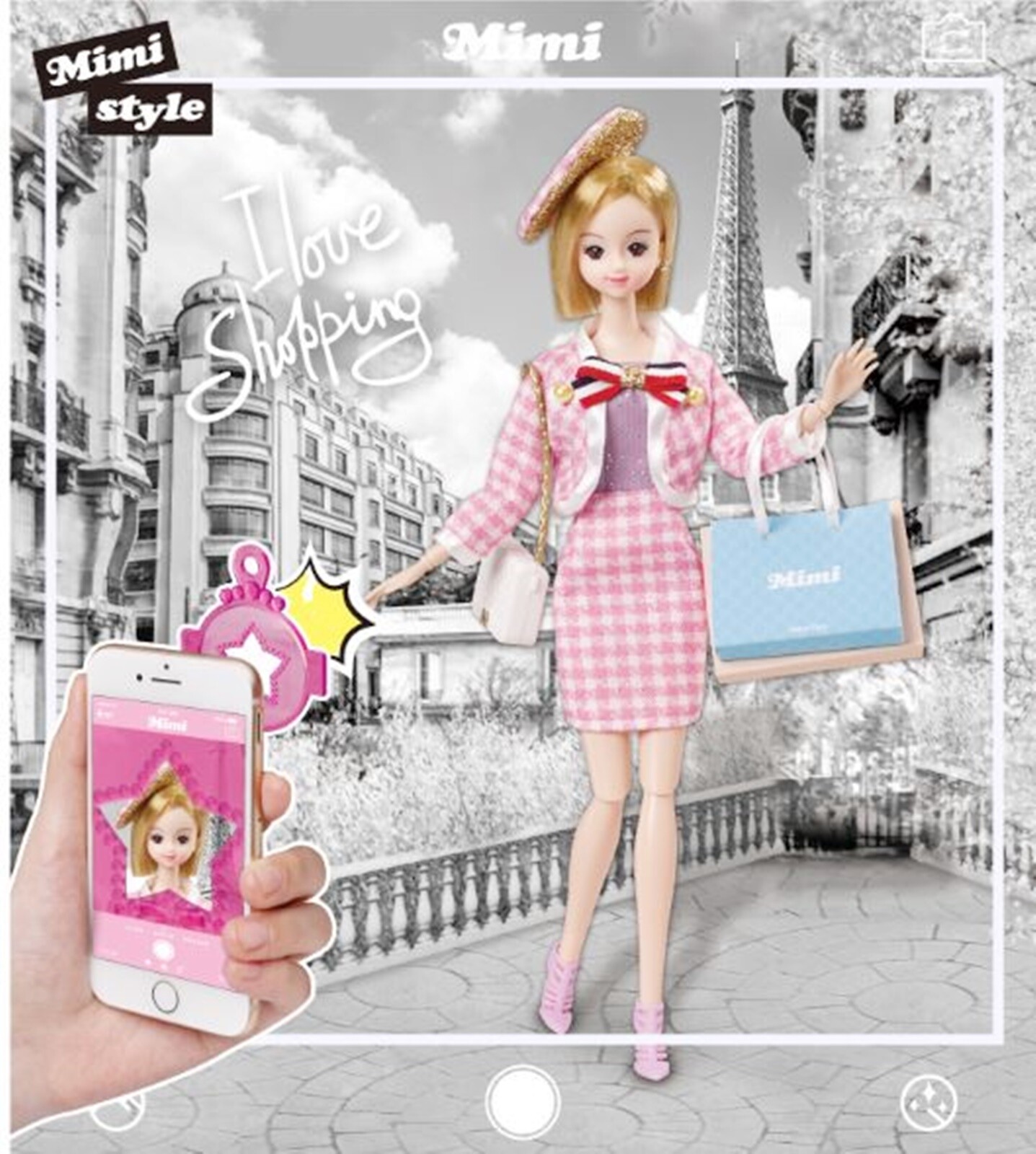 Mimiworld Fashion Ball Jointed Mimi-shopping Shot Korea Barbie Doll ...