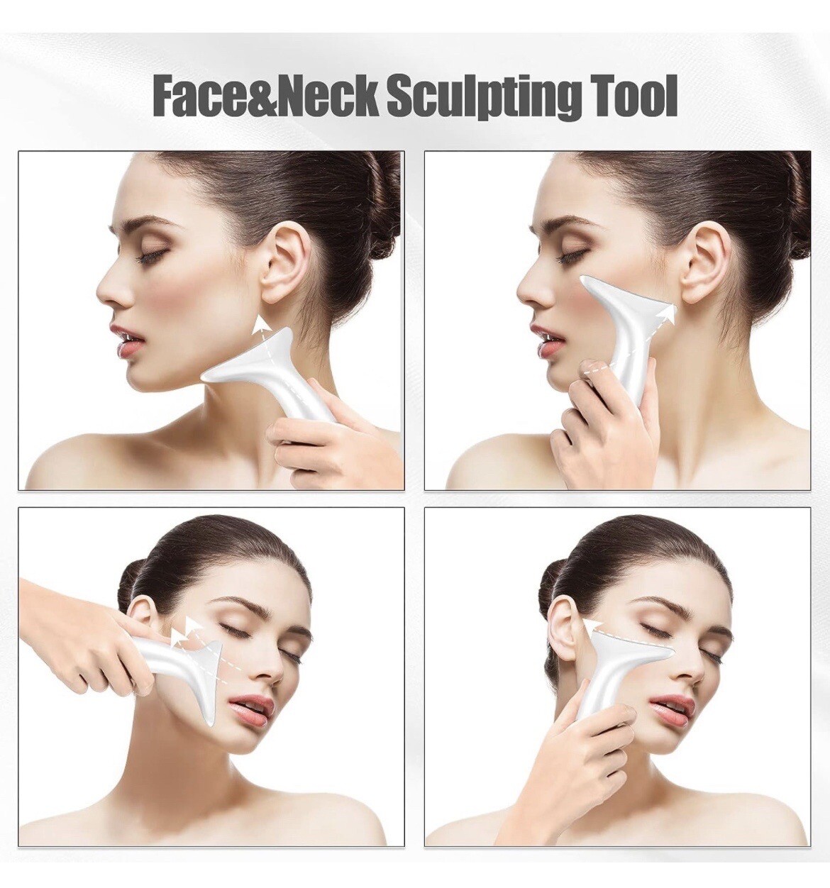 Micro-Glow Microcurrent Portable Neck Face Lifting Tightening Massager ...