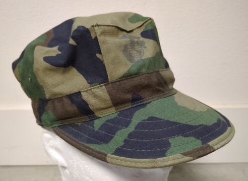 Vintage 1988 USMC Marine Corps Military 8-Point Cover Hat / Cap ...