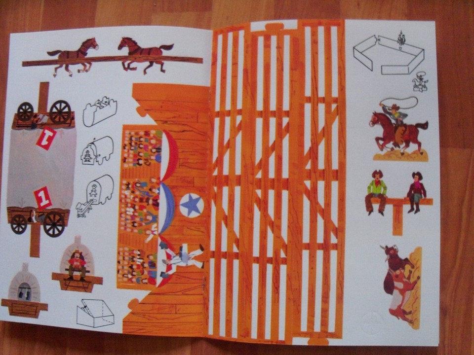 Rodeo Press Out Book Whitman Tiny Western NOS | eBay