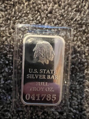 US State Silver OHIO Art Bar 999 Silver Vintage Minted In The 70s | eBay