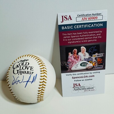 DAVE WINFIELD HAND SIGNED AUTOGRAPH GOLD GLOVE LOGO BASEBALL JSA COA ...