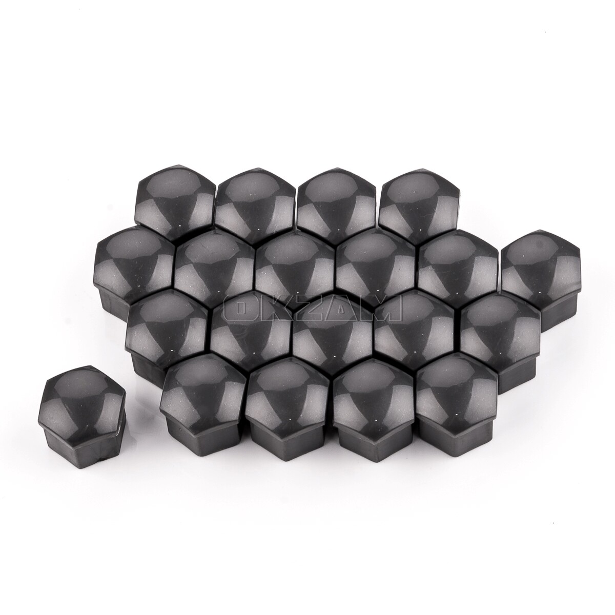 20x Rims Wheel Bolt Shrouds Hexagon 17 MM Grey Shiny for Vauxhall | eBay