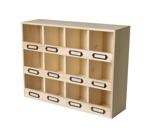 Rack Storage Wooden 12 Boxes | eBay