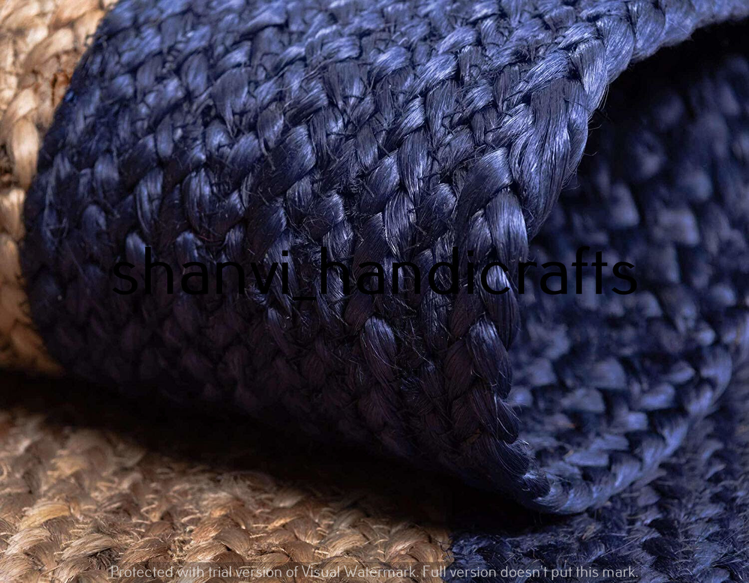 Jute Rug Handmade Rectangle Braided Woven 2x12 Feet Carpet Rug Home ...