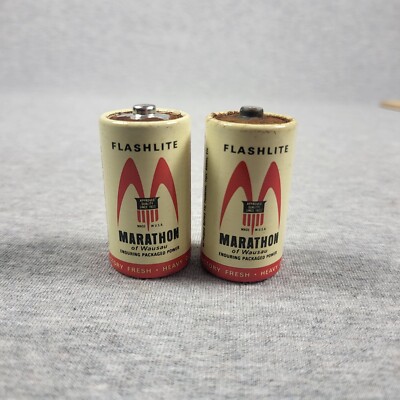 Marathon C cell Battery Batteries Vintage Collectible USA Wausau ...