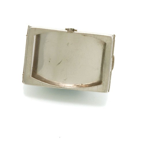 Platinum Hamilton Covered Lugs Rectangular Diamond Dial Wrist Watch | eBay