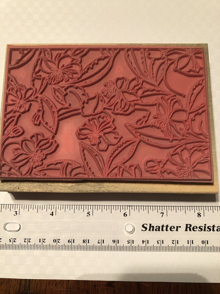 A Single -Flower -Wood Mounted Stamp -Stamps Happen- Batik Island ...