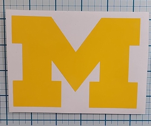 Michigan Wolverines M Logo Vinyl Decal Car Truck Window Laptop Bumper ...