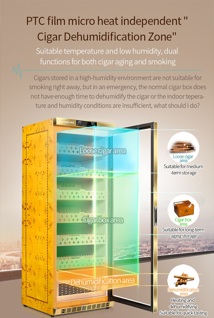 Raching MON2800A Black Wood 1,500-Cigar Electric Humidor | eBay
