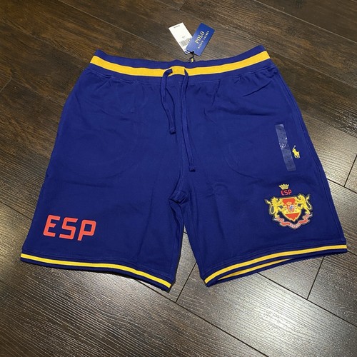 NWT! Polo RALPH LAUREN Spain Shorts Men’s Size L Blue ESPANA World Cup ...