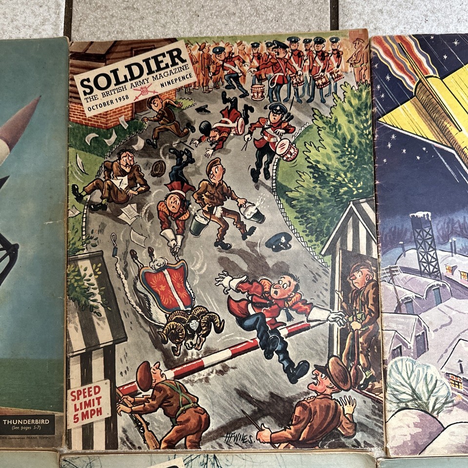 Lot of 7 - Some from 1958 & 1959 Collectable British Army Soldier ...