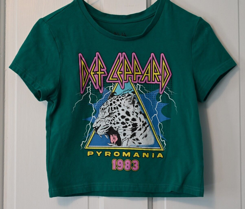 Def Leppard 1983 Crop Top Size Medium VERY NICE CONDITION | eBay