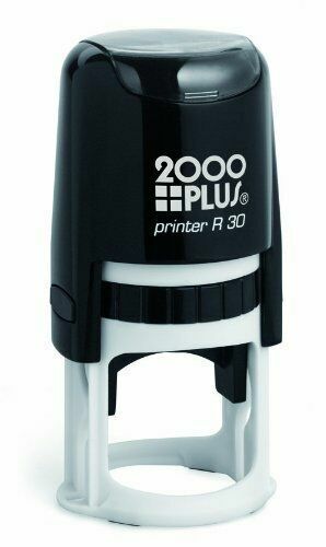Custom Round Text / Logo Self Ink Stamp Cosco 2000 Plus Printer R40 ...