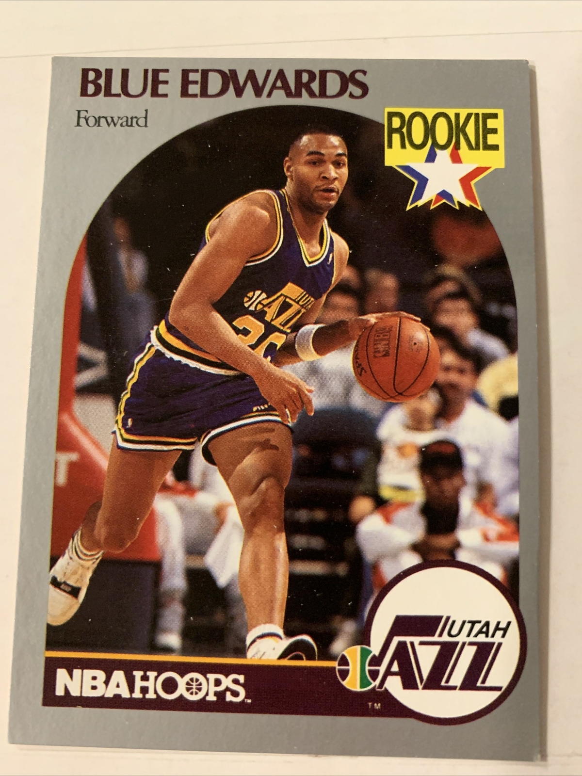 1990 NBA Hoops Blue Theodore Edwards RC #288 Rookie Utah Jazz | eBay