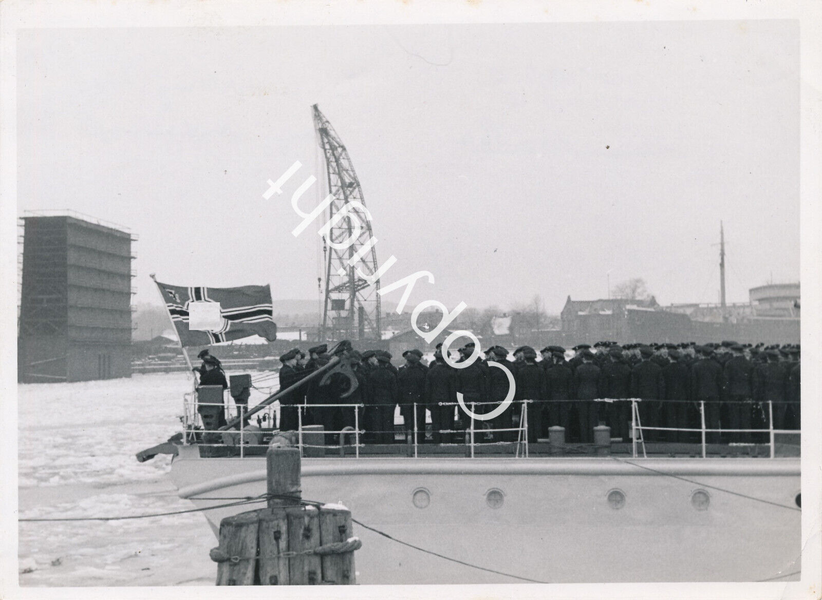 Photo WK2 - Navy Battle Ship T22 Indienststellung IN Gdansk | eBay