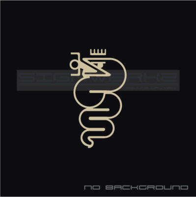 Alfa Romeo New Snake logo Sticker Pair | eBay