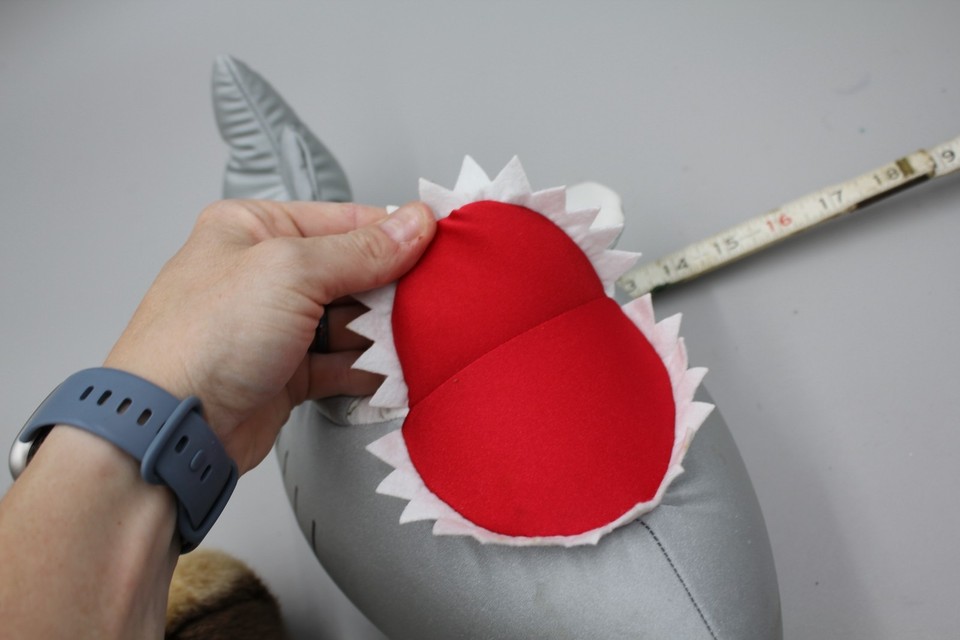 Stuffed Animal Plush Shark Moshi Style Microbead Squishy HTF 16” Gray ...