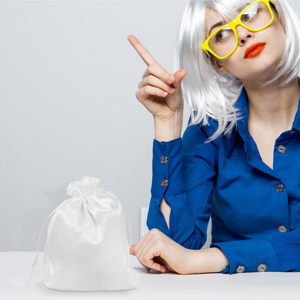 10 Pcs Small Drawstring Pouch Hair Extension Storage Bag Cosplay Wigs ...