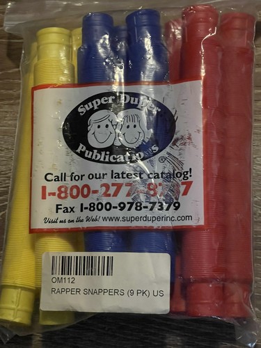 RAPPER SNAPPERS 9 Pack Set Stretch Toys Tactile Awareness Fidget Super ...