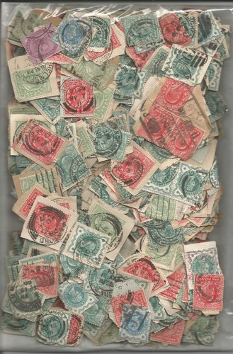 GB LATE VICTORIA & EDWARD V11. 800+ UNCHECKED USED STAMPS (SEE BELOW ...