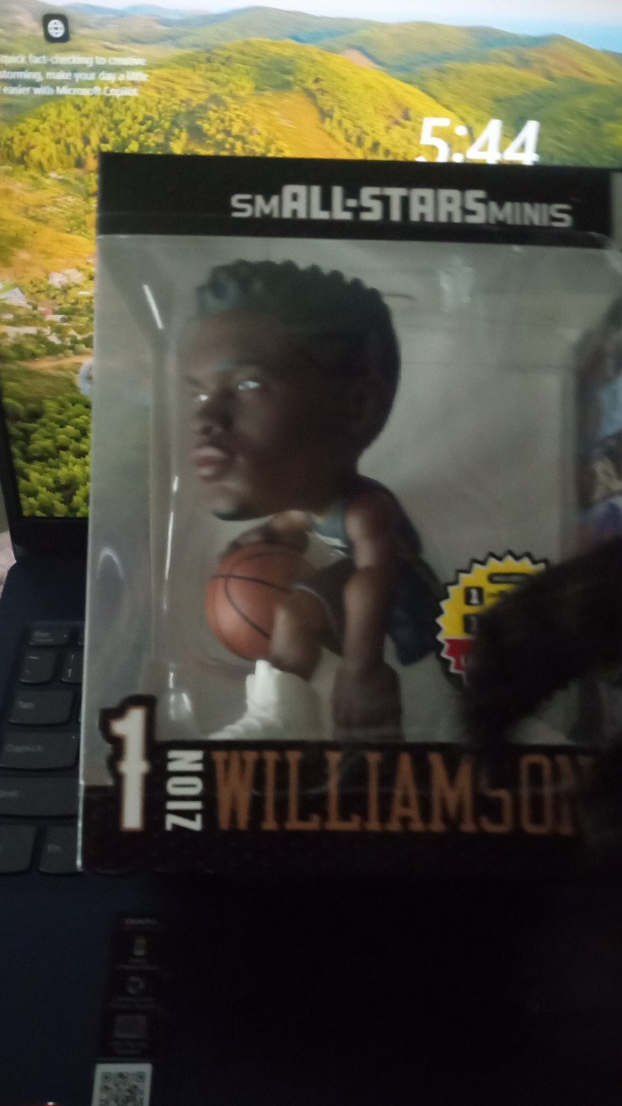 smALL-STARS Minis NBA Zion Williamson 6" Collectible wearing (Blue Jersey)