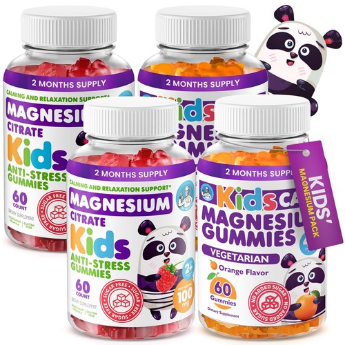 DR. MORITZ Calm Magnesium Gummies for Kids in Orange Flavor 120 Count ...