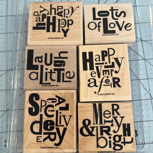 Stampin Up Alphabet Stew Wood Mounted Rubber Stamps Retires | eBay