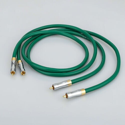 MCINTOSH Silver Plated Shielded HiFi RCA Audio Line Signal Interconnect ...